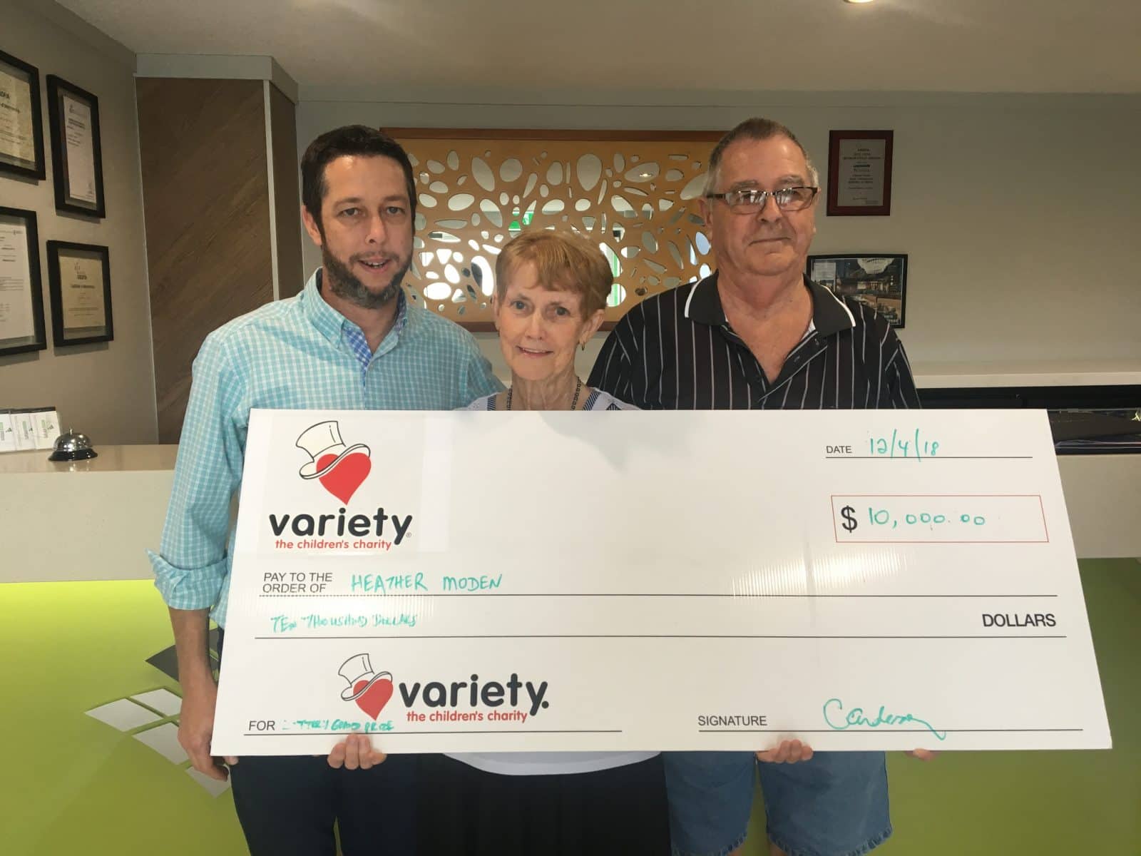 Variety Heart Lottery 0001 is a Family Win • Variety - the Children's ...